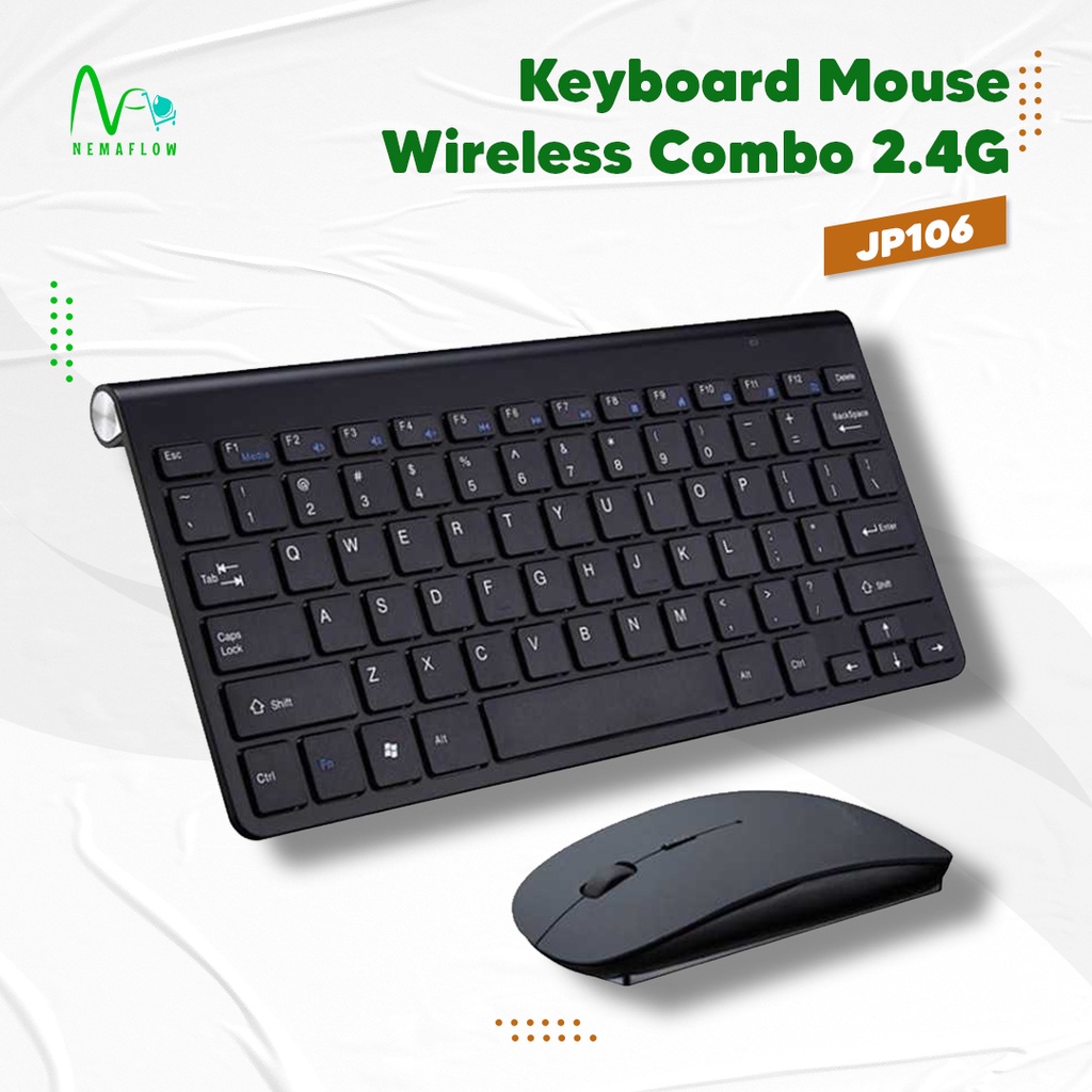 Jual Mini Keyboard Dan Mouse Wireless Combo Set 2.4G Profesional ...