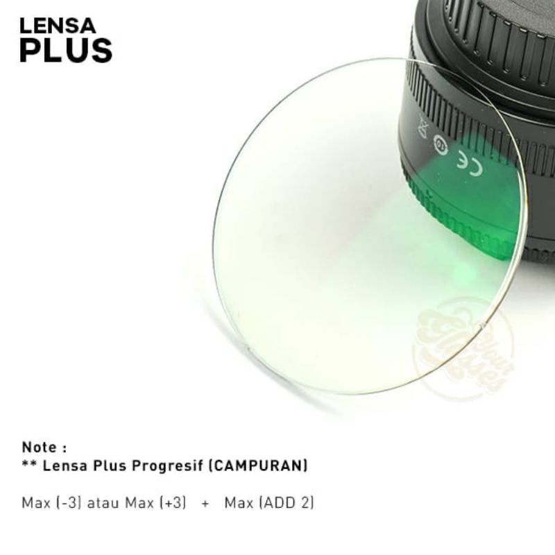 Jual Lensa Plus Progresif (Campuran) Max (-3) atau (+3) + max (Add 2 ...