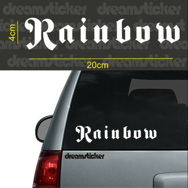 Jual Sticker Stiker Musik Band Rainbow | Shopee Indonesia