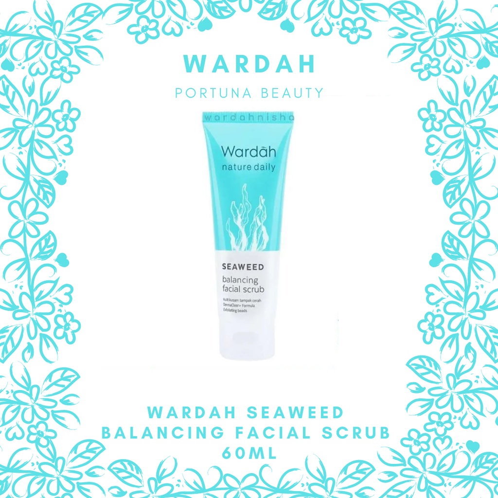 Jual WARDAH SEAWEED BALANCING FACIAL SCRUB 60ML (UNTUK MENGANGKAT ...