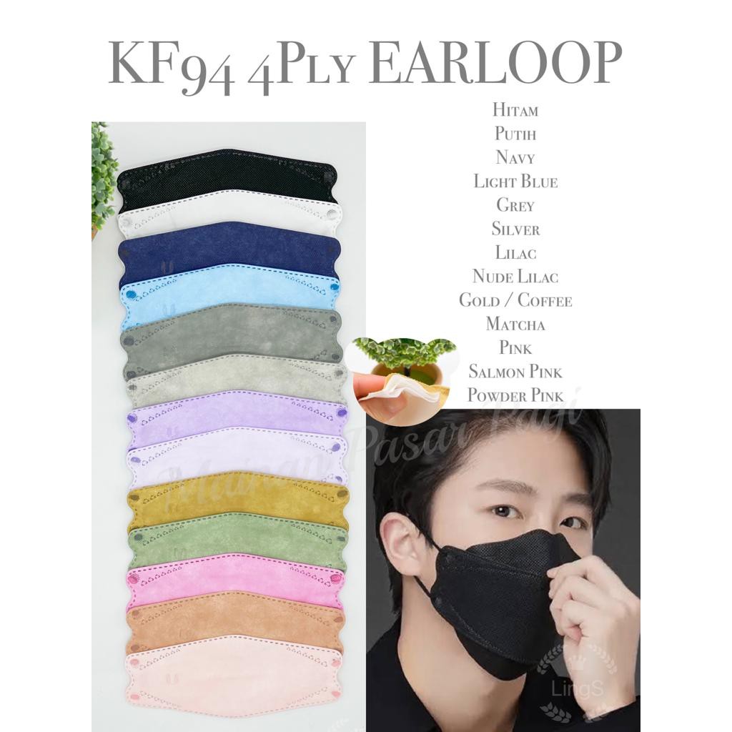 Jual MASKER KF94 EARLOOP KOREA 4ply (isi 10Pcs) DISPOSABLE MASK ...