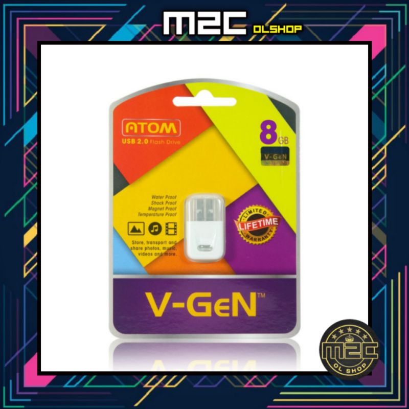 Jual USB Flashdisk V-GeN 8GB ATOM 2.0 (USB Flash Disk VGEN) | Shopee ...