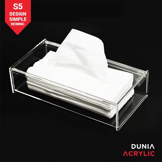 Jual Tempat tissue Acrylic / display tissu acrylic / akrilik / tempat ...