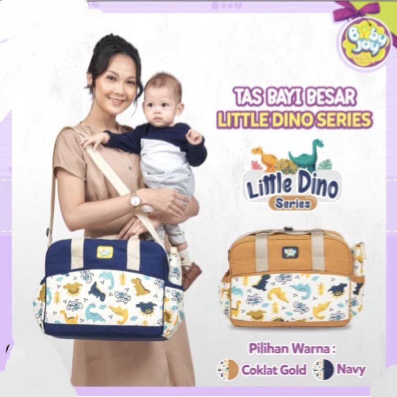 Jual Baby Joy Tas Bayi Besar+ tabung botol susu Little Dino series BJT ...