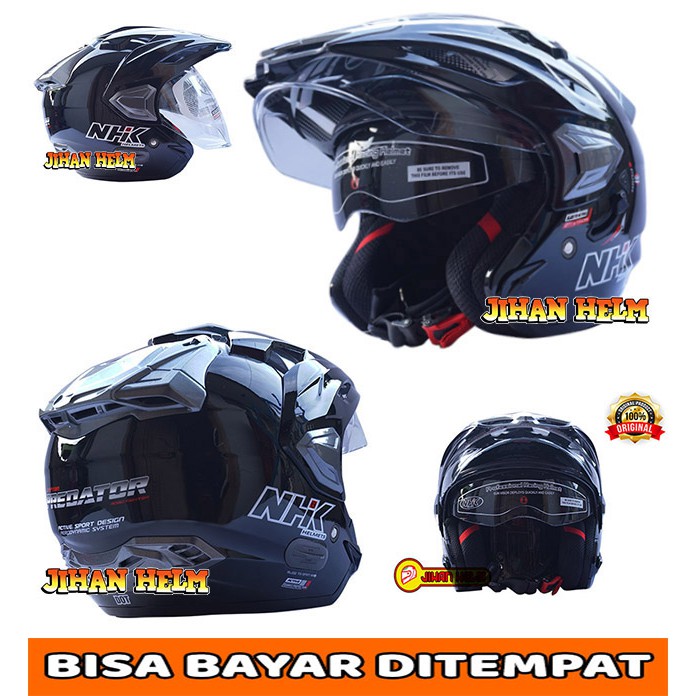 Jual HELM / NHK / HELM NHK / HELM NHK PREDATOR CRYPTON BLACK TERMURAH ...