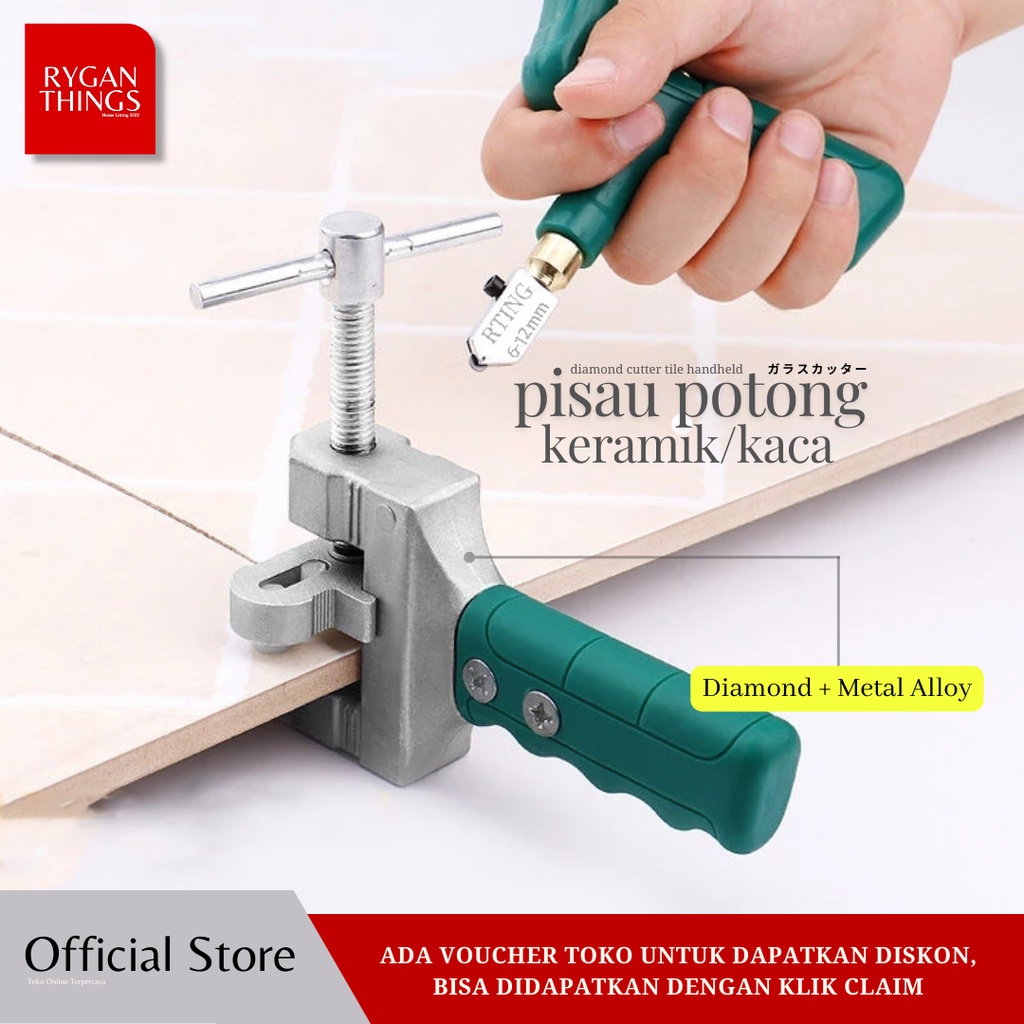 Jual Pisau Pemotong Keramik Glass Diamond Cutter Tile | Shopee Indonesia