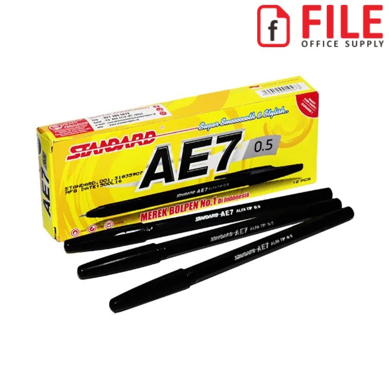 Jual Pulpen Standard AE7 / Pen / Bolpen / Ballpoint (1 Lusin) | Shopee Indonesia