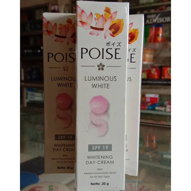 Jual POISE LUMINOUS WHITE DAY CREAM SPF 19 20G | Shopee Indonesia