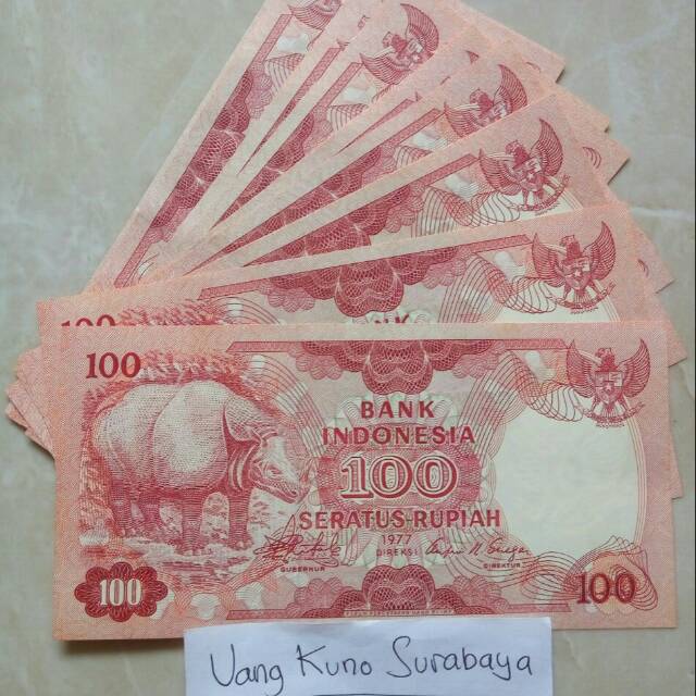 Jual Uang Kuno 100 rupiah atau rp100 badak kondisi baru n mulus ...