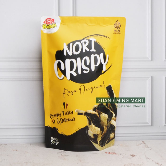 Jual BOTAN NORI CRISPY ORIGINAL & SPICY VEGAN / KERIPIK RUMPUT LAUT ...