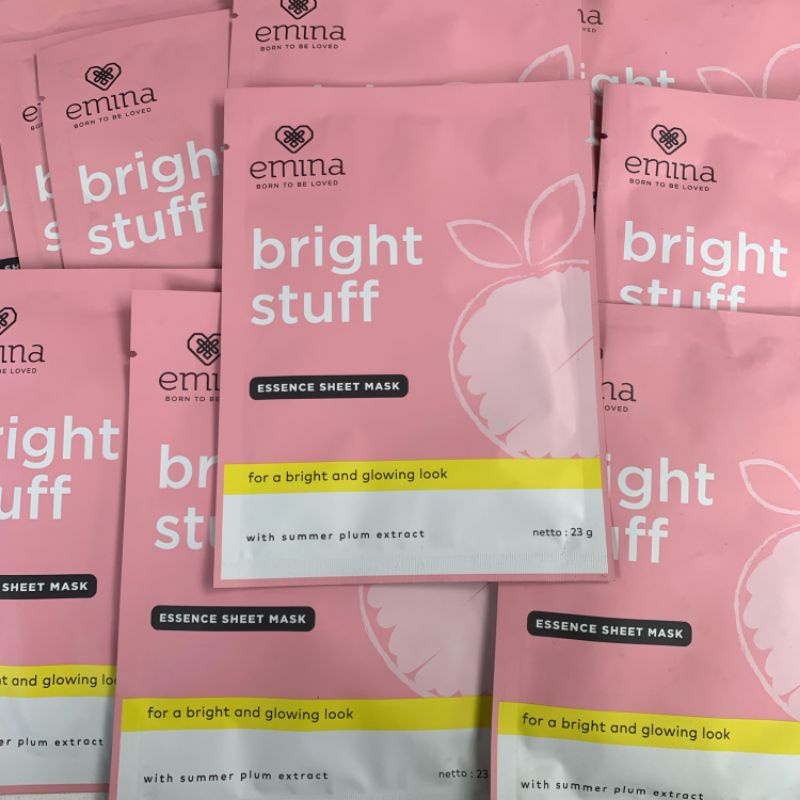 Jual Emina Bright Stuff Essence Sheet Mask 23g | Shopee Indonesia
