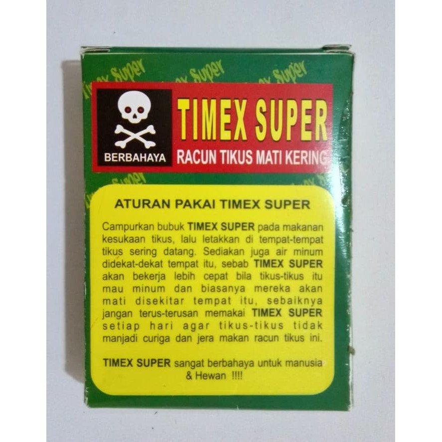 Jual Jual RACUN TIKUS SUPER TIMEX AMPUH BASMI TIKUS MATI KERING NO BAU ...
