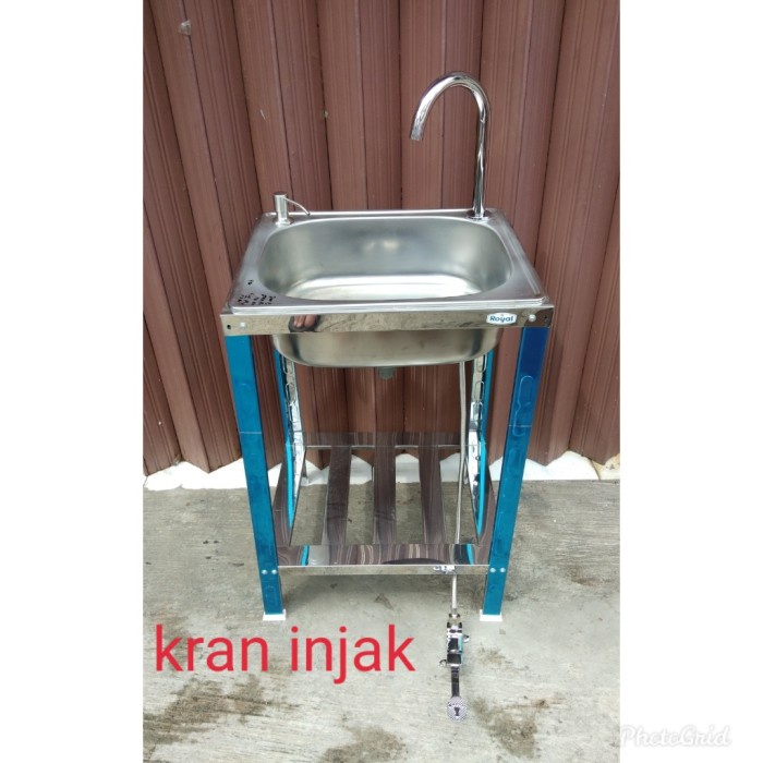 Jual T.Lillie - Wastafel Portable Lengkap Kran Injak Dan Tempat Sabun ...