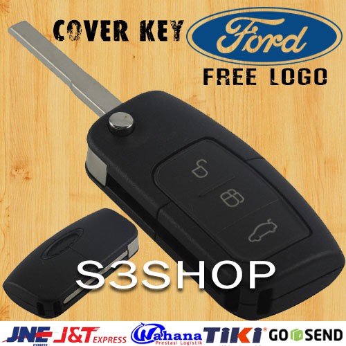 Jual Casing Cover Kunci Lipat Flip Key Ford Fiesta Focus 3 Tombol ...