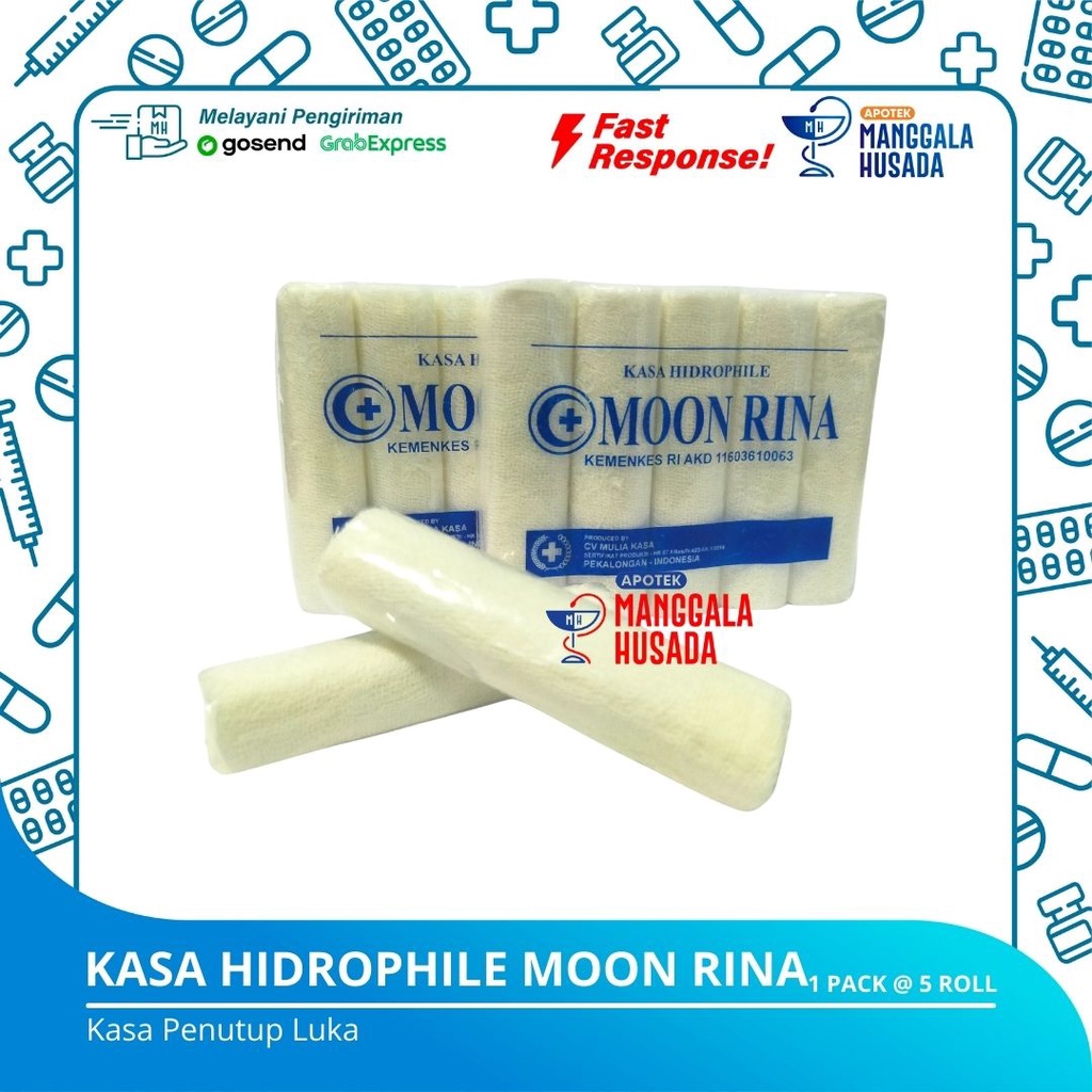 Jual KASSA HIDROPHILE MOON RINA 1 PACK @ 5 ROLL | Shopee Indonesia