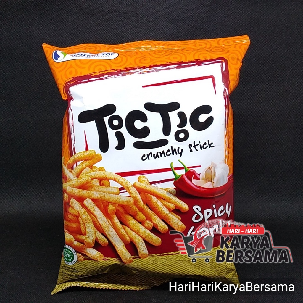 Jual SIANTAR TOP SNACK TIC TIC CRUNCHY STICK SPICY GARLIC 70GR | Shopee Indonesia
