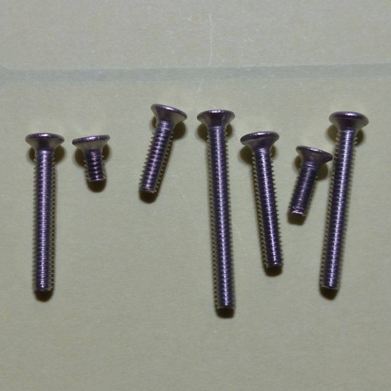 Jual Rep tamiya baut anti magnet flat heastainless steeld screw. kuat ...