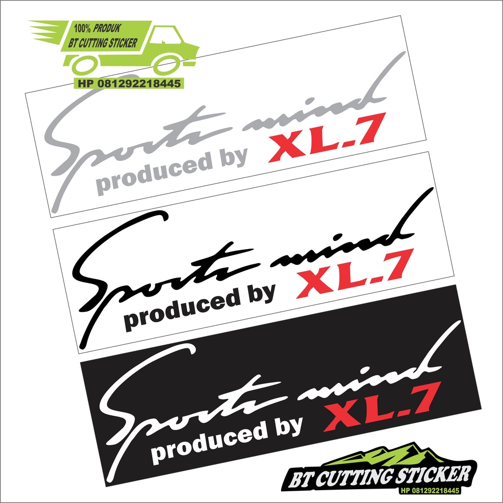 Jual sticker mobil sticker sportmind xl7 sticker mobil suzuki xl7 ...