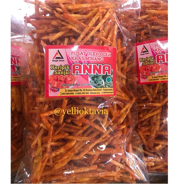 Jual Kerupuk Sanjai Lidi Talas Balado 250 gr | Shopee Indonesia