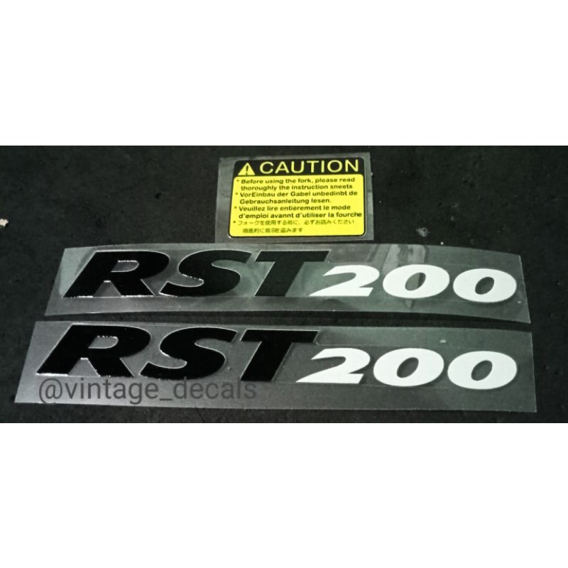 Jual sticker decals shock suspensi SR SUNTOUR DUOTRACK RST ROCKSHOX ...