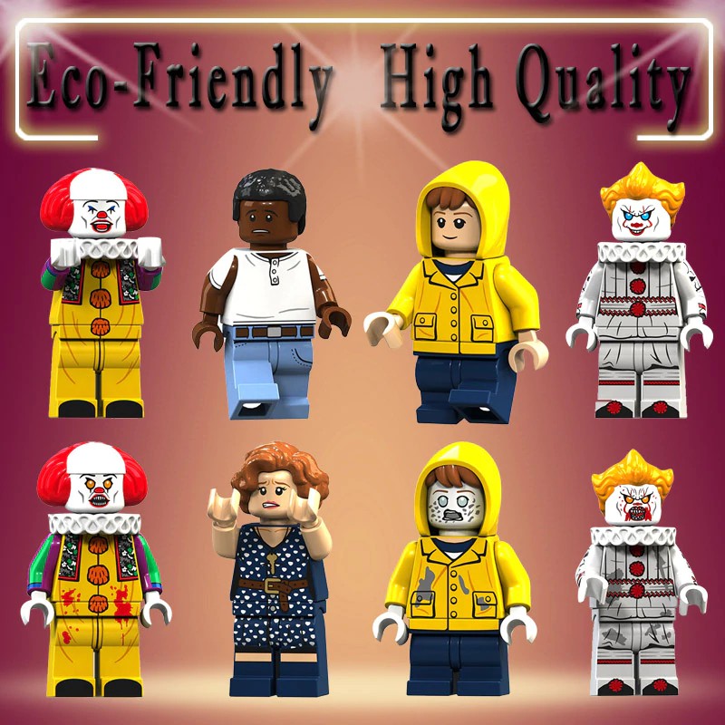 Jual Mainan Lego Halloween Horror Movie Pennywise Clown George Beverly ...