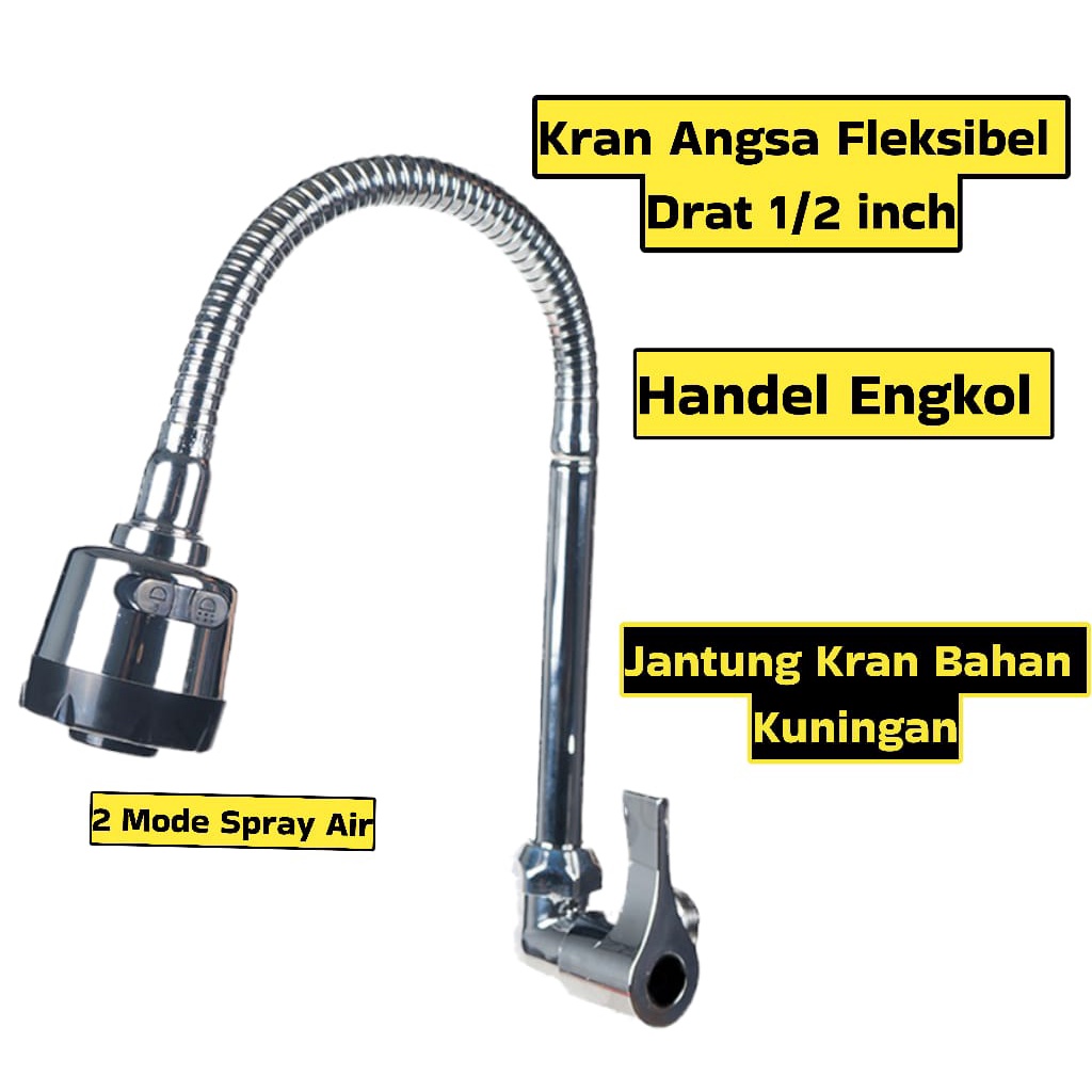 Jual Kran Angsa Dapur Fleksibel / Flexible - 1/2 Inch - High Quality ...