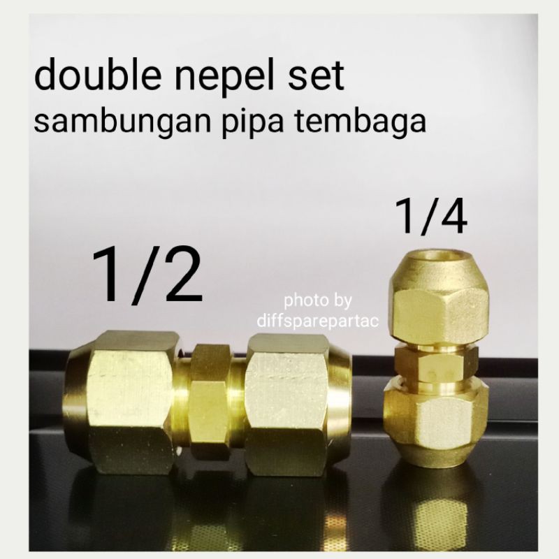 Jual double nepel 1/4 dan 1/2 | Shopee Indonesia