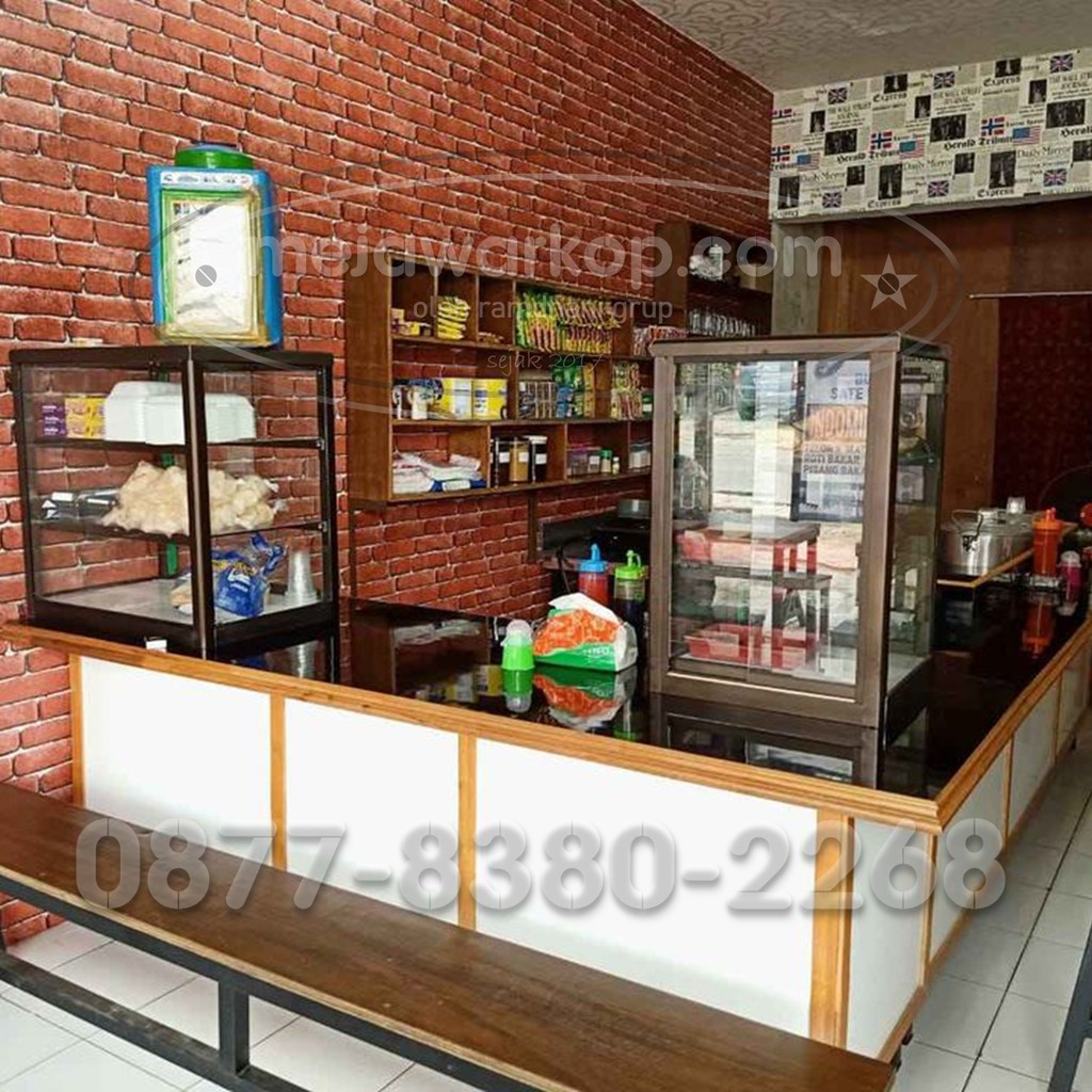 Jual Meja Kedai Warung Kopi Minimalis Unik Bahan Kayu Rangka Besi Lapis ...