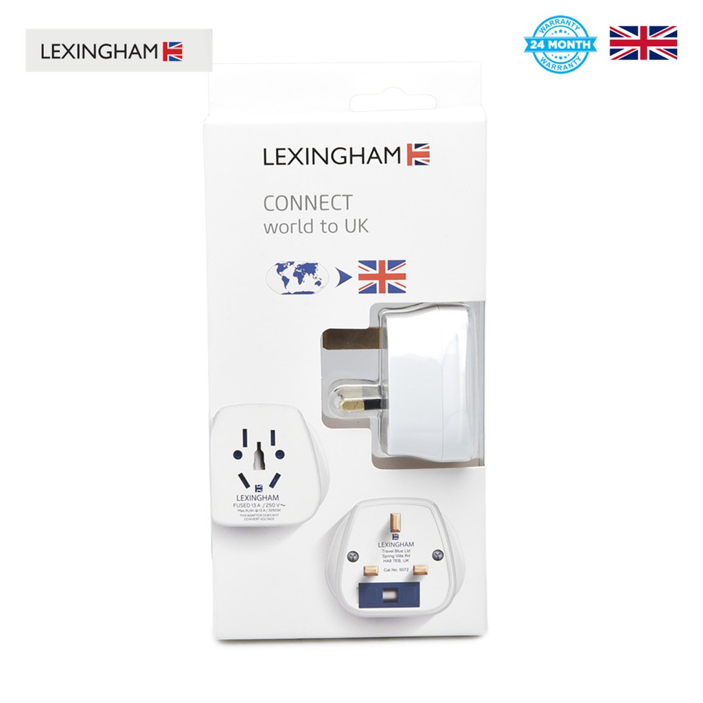 Jual Lexingham Universal Travel Adaptor UK Plug L5072 | Shopee Indonesia