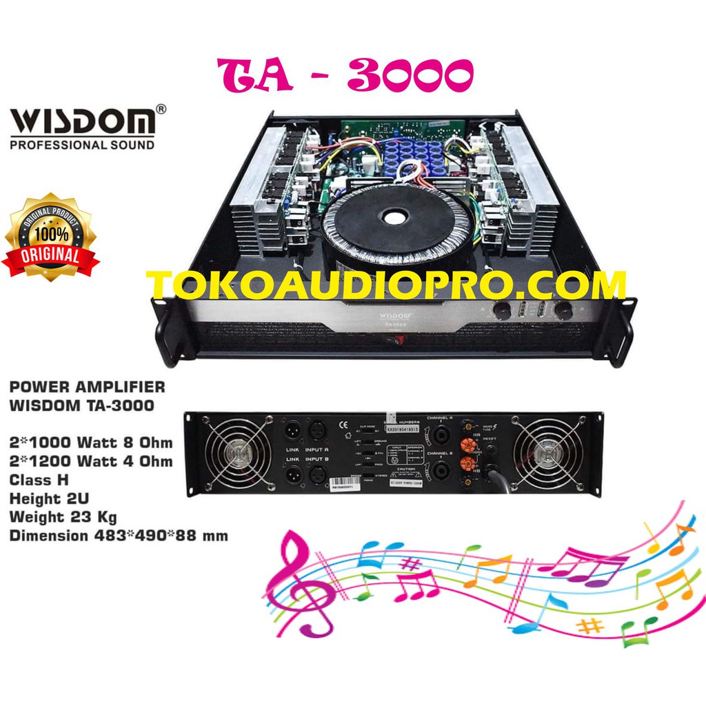 Jual Wisdom TA3000 Professional Power Amplifier | Shopee Indonesia