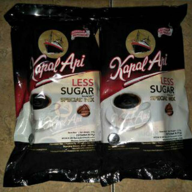 Jual Kopi Kapal Api Special Mix Less Sugar (10 Sachet @ 19 Gram ...