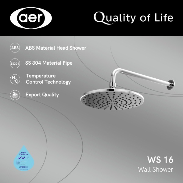 Jual AER Shower Tembok / Wall Shower WS-16 | Shopee Indonesia