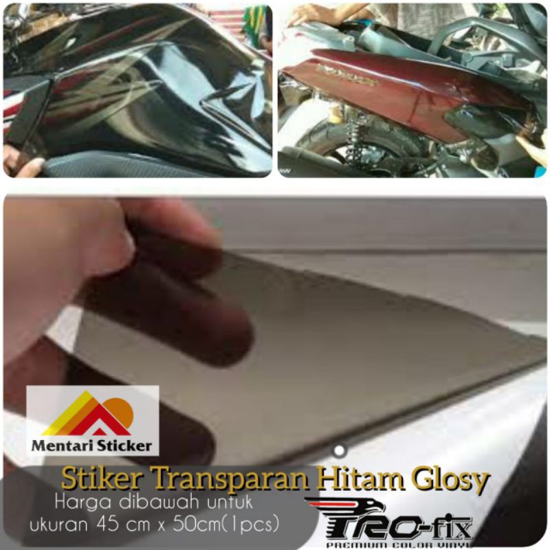 Jual Stiker skotlet transparan hitam/tembus hitam semuk/stiker lampu/skotlet motor | Shopee ...