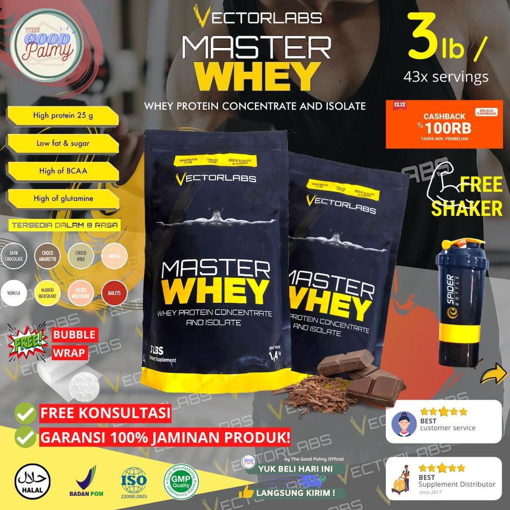 Jual VectorLabs Master Whey 3 Lbs Lb 3Lbs 3Lb Vector Labs Whey Protein ...