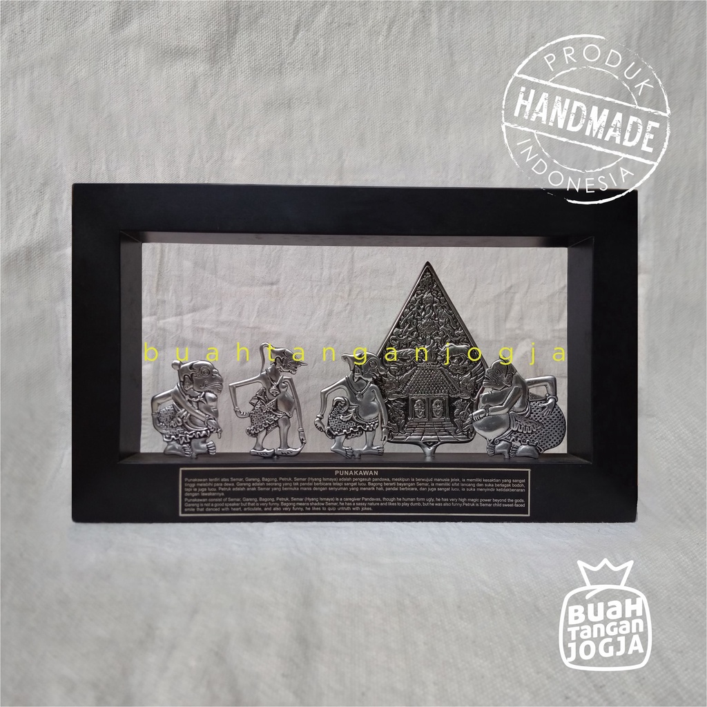 Jual Frame Wayang Punokawan - Kerajinan Khas Jogja - 48x28,5 cm | Shopee Indonesia