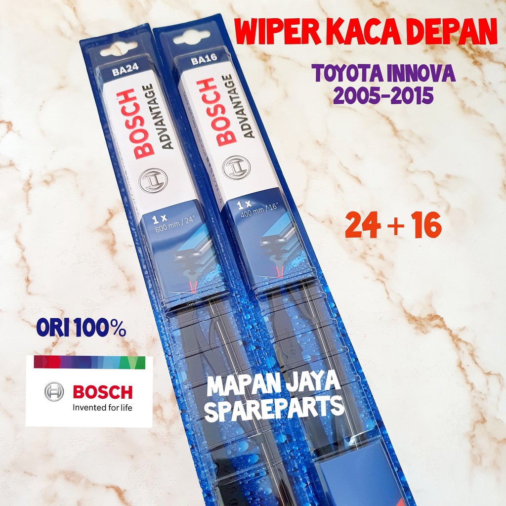 Jual BOSCH WIPER BLADE - WIPER KACA DEPAN INNOVA (2005 - 2015) | Shopee ...