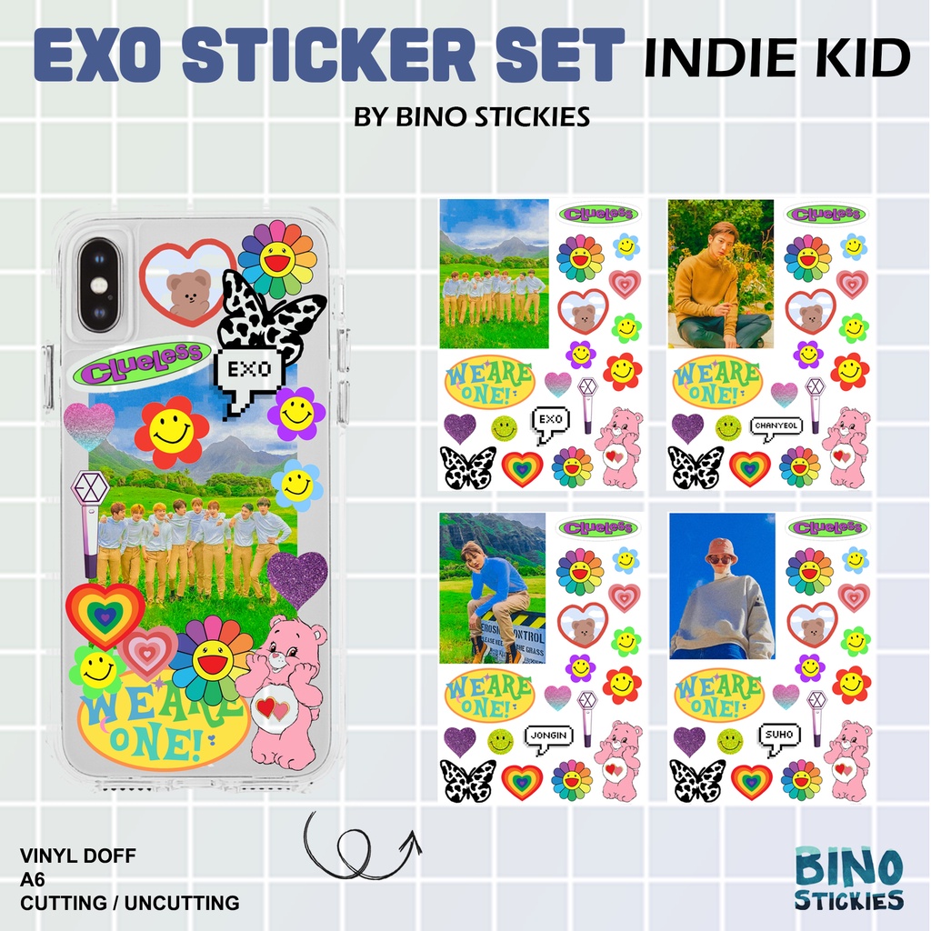 Jual [EXB-20] EXO Sticker Set Indie Kid / Stiker DIY CASE WAYV ...