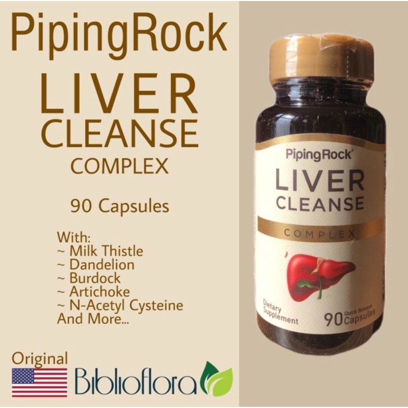 Jual Piping Rock Liver Cleanse Complex 90 Capsules Detox Hati Health ...