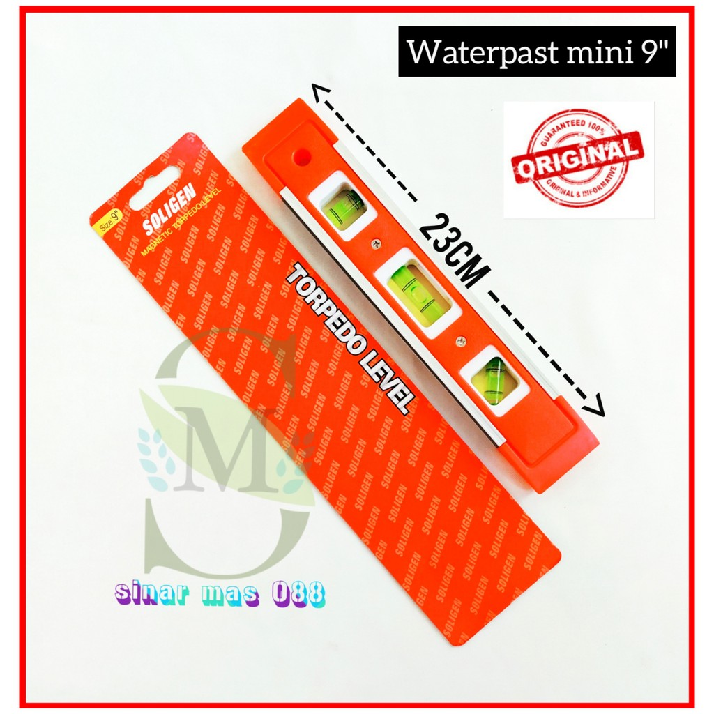Jual WATERPAS MAGNET 9" PANJANG 23CM - WATERPAS KECIL / MINI BAGUS ...