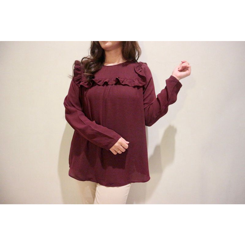 Jual BLOUSE WANITA LENGAN PANJANG MODEL TERBARU SISA EXPORT ORIGINAL I7 ...