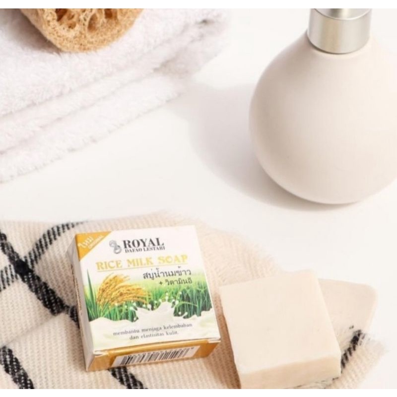 Jual Rice soap sabun beras + moisturizer royal dafao lestari ukuran ...