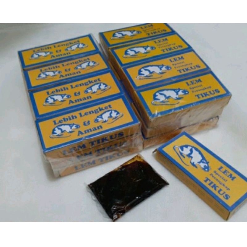 Jual lem tikus dus satu pak isi 12 pcs lem(1 lusin) | Shopee Indonesia