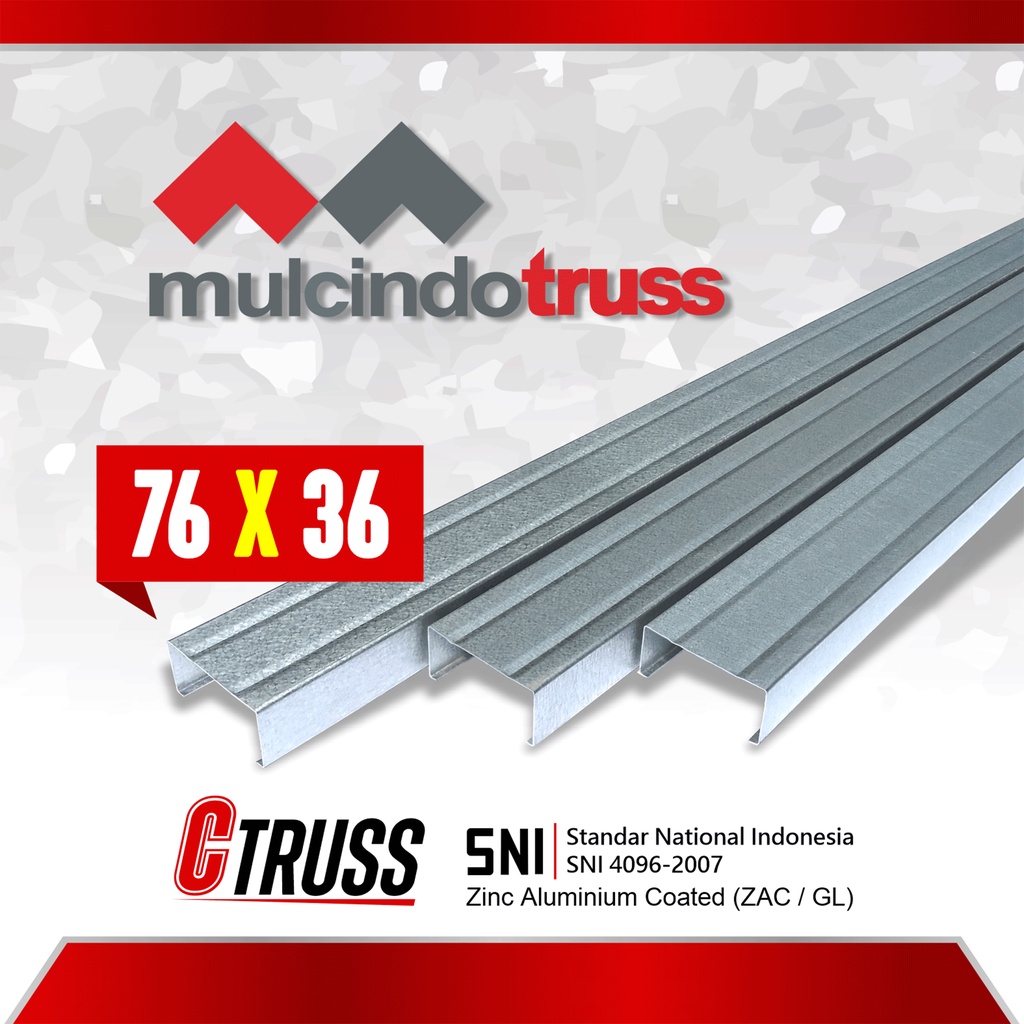 Jual KANAL C TRUSS BAJA RINGAN - RANGKA ATAP MULCINDO TRUSS | Shopee ...