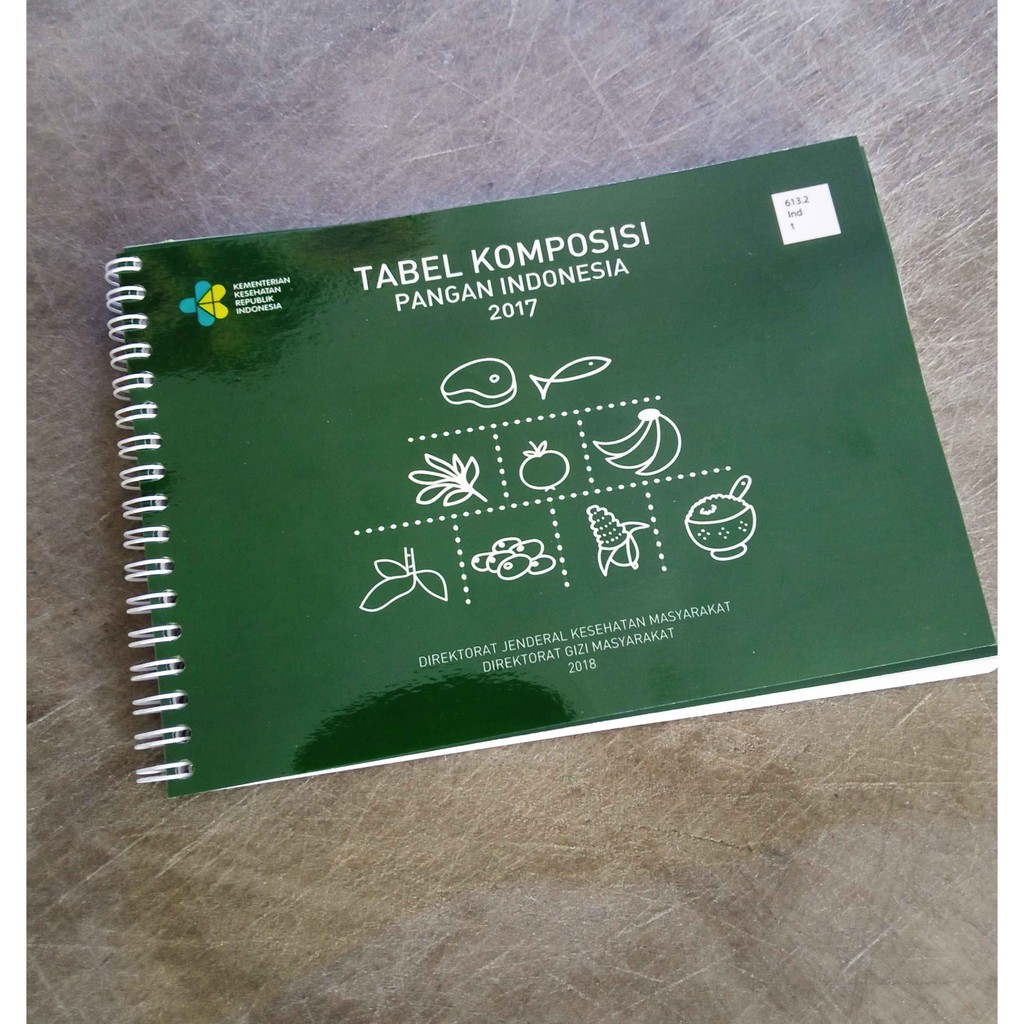 Jual Buku Tabel Komposisi Pangan Indonesia TKPI 2017 | Shopee Indonesia