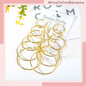 Jual ♥MO♥ Anting Wanita 6 Set Ring Fashion Korea Aksesoris Murah ...
