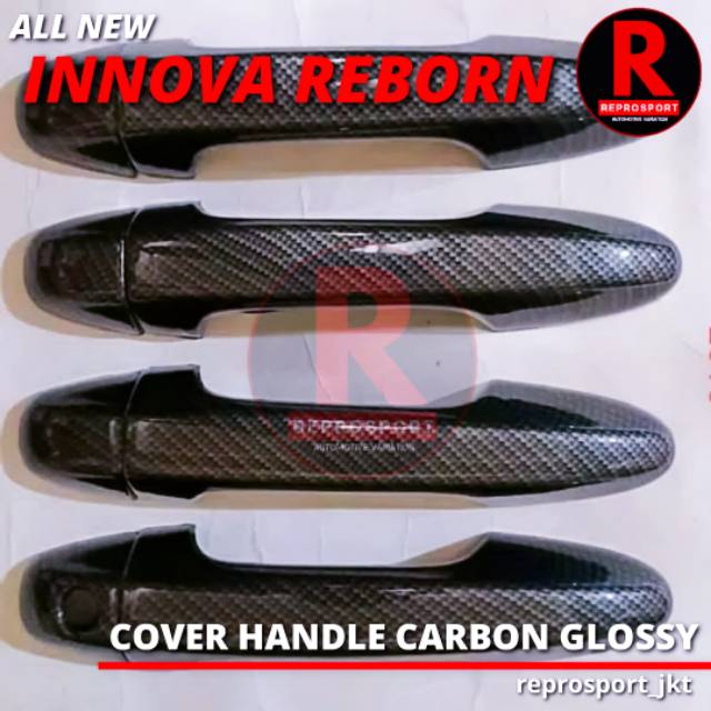 Jual INNOVA REBORN 2016 UP COVER HANDLE CARBON GLOSSY | Shopee Indonesia