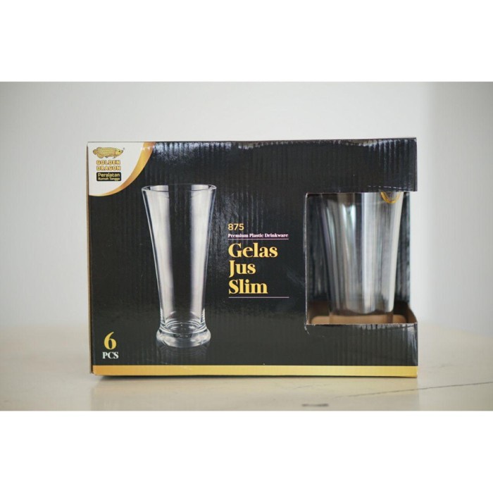 Jual Gelas Jus Slim - 420ml - Premium Series - 1 Set 6pcs | Shopee Indonesia