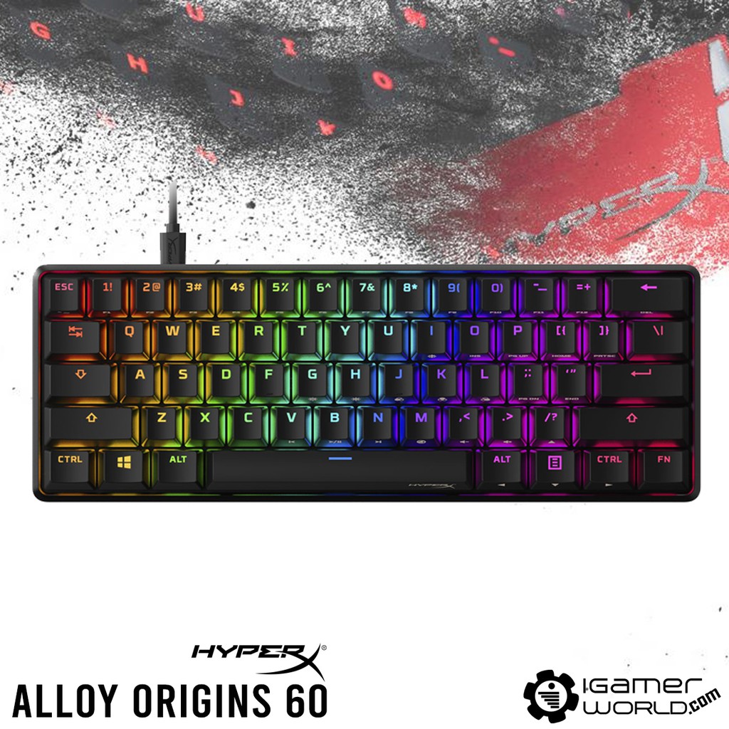 Jual HyperX Alloy Origins 60 Mechanical Gaming Keyboard | Shopee Indonesia