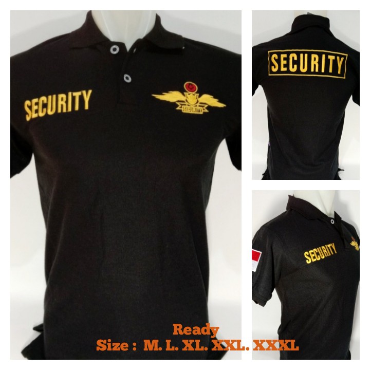 Jual BAJU SHIRT SECURITY LOGO WINGS LENGAN PENDEK - KAOS KERAH SECURITY ...