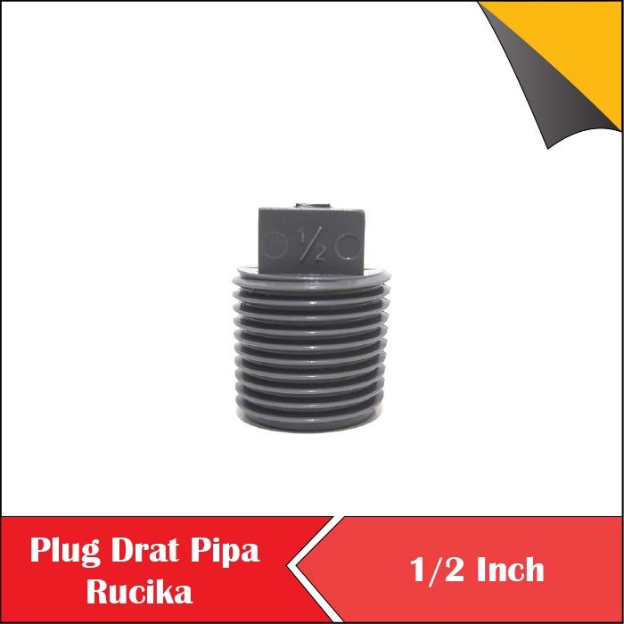 Jual PLUG Drat Pipa PVC plug drat Tutup Pralon Paralon 1/2 Inch AG22 ...